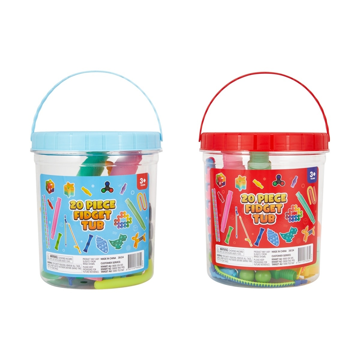 20 Piece Fidget Tub - Assorted - Kmart