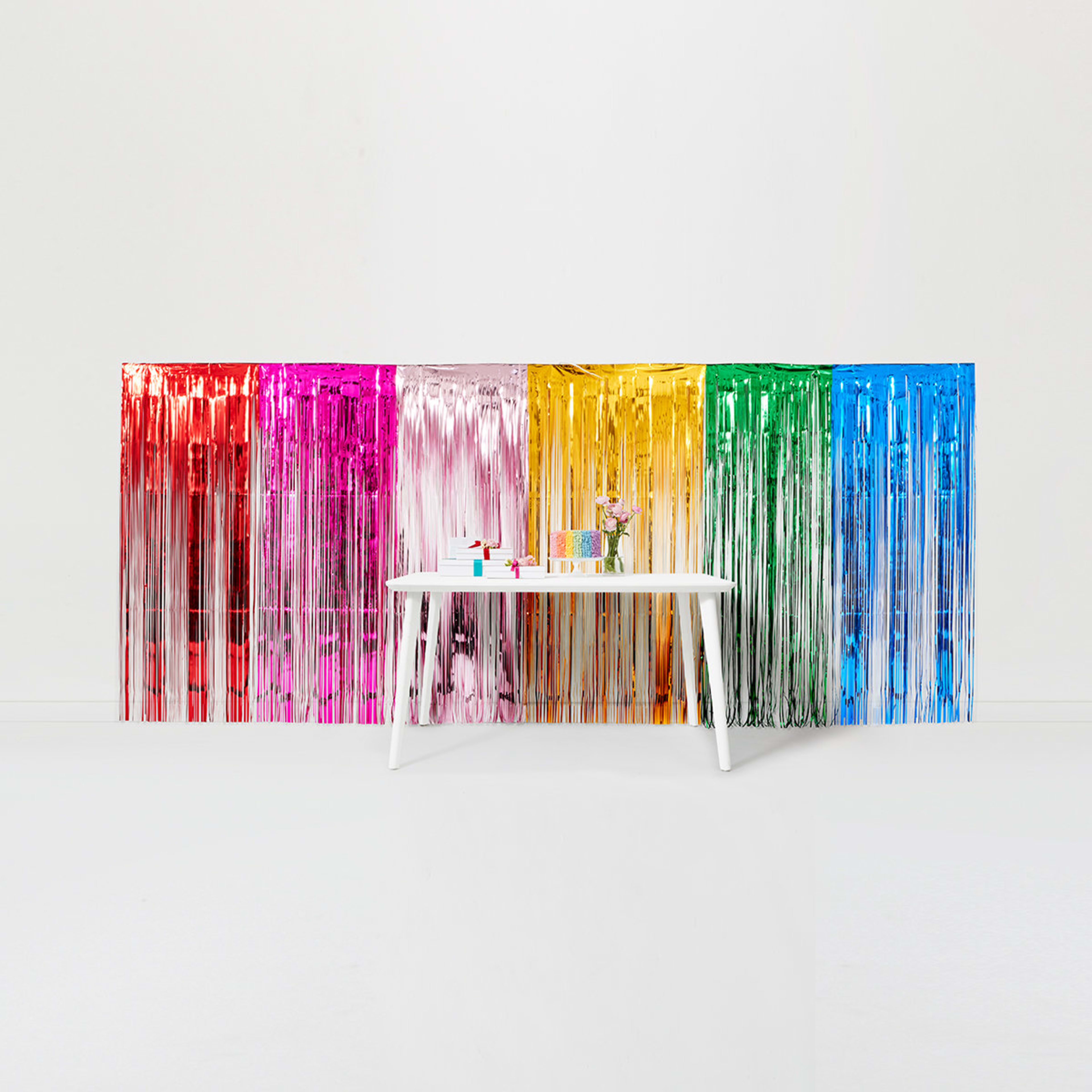 Rainbow Foil Backdrop - Kmart