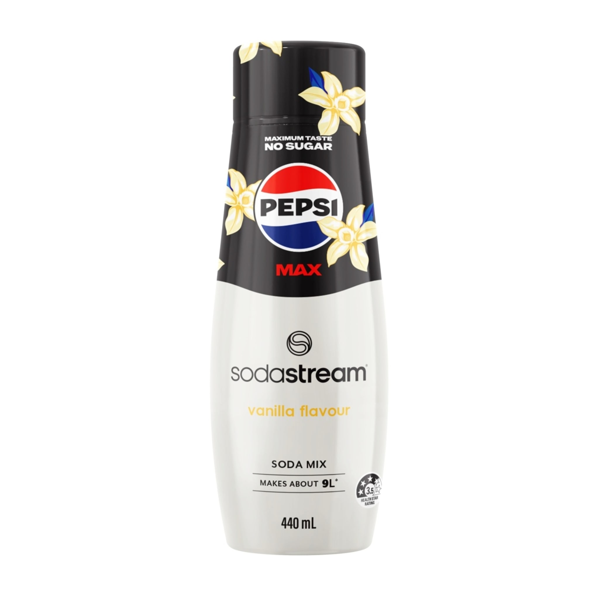 Pepsi Max SodaStream Vanilla Flavour Soda Mix 440ml - Kmart