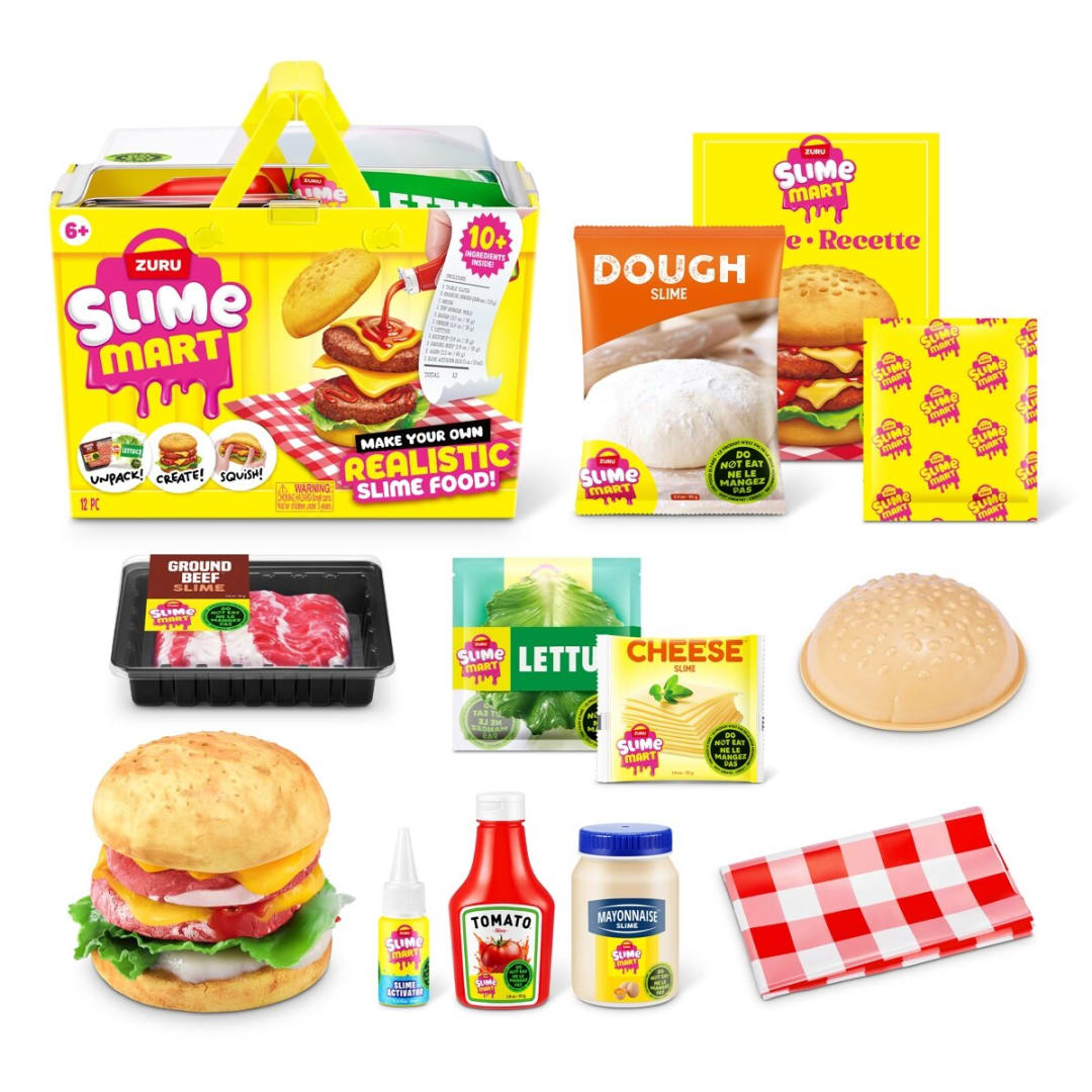 12 Piece Zuru Slime Mart Make Your Own Realistic Slime Food Playset - Kmart