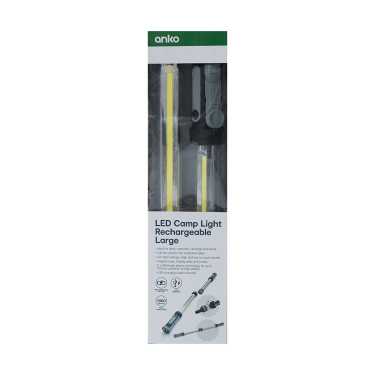 LED Camp Light Rechargeable - Large - Kmart