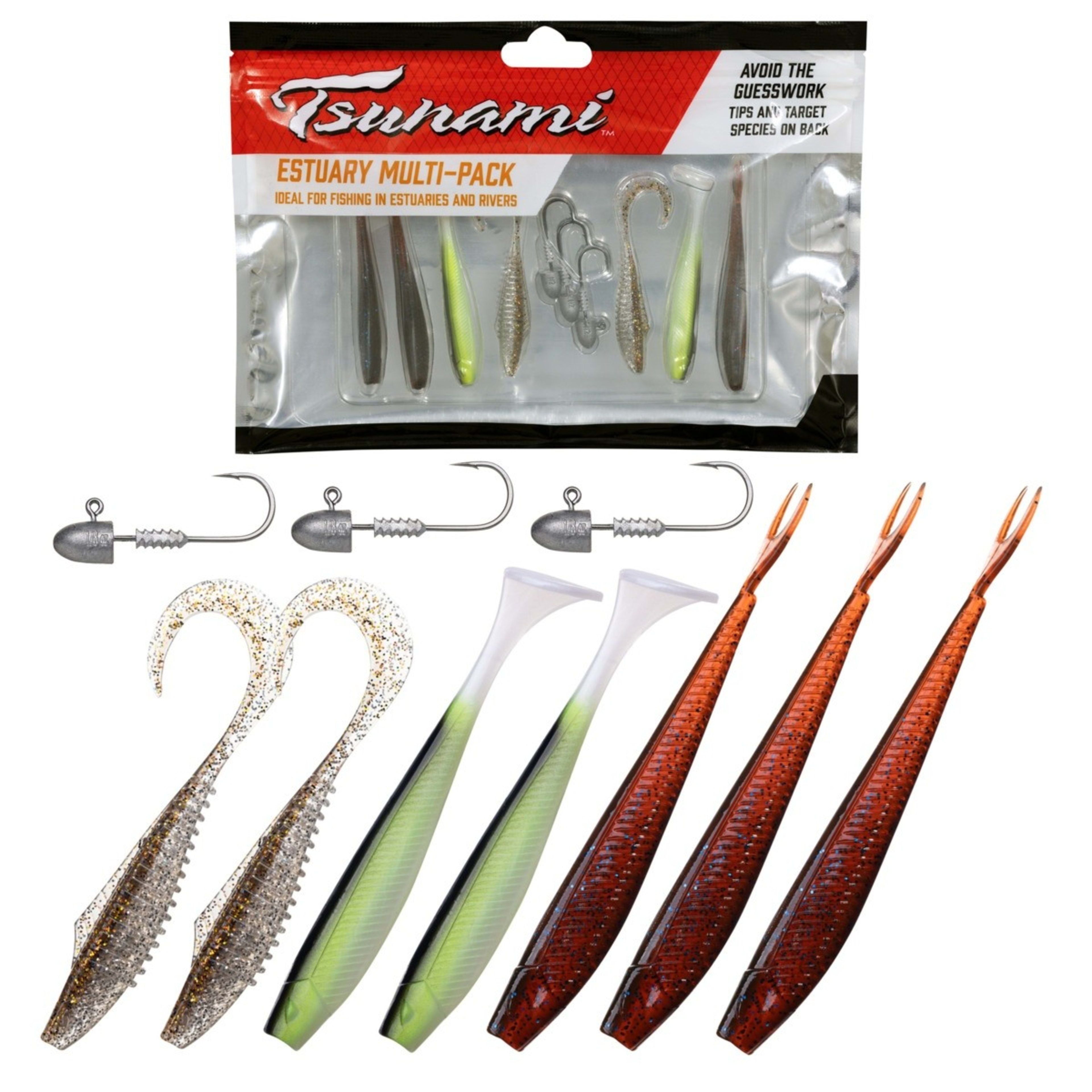 Tsunami Estuary Lures Multi Pack - Kmart