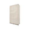 Linen Look Covered Wardrobe - Beige - Kmart
