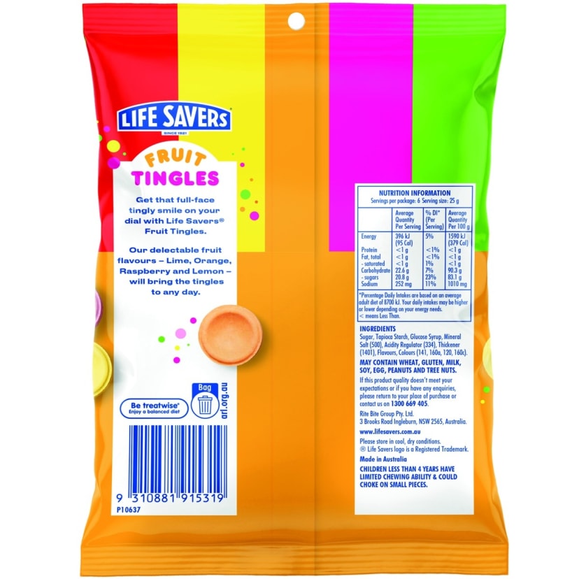 Life Savers Fruit Tingles 150g - Kmart