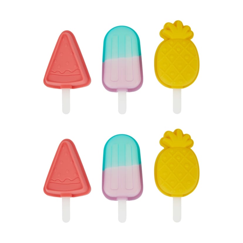 2 Pack Silicone Icy Pole Makers - Assorted - Kmart
