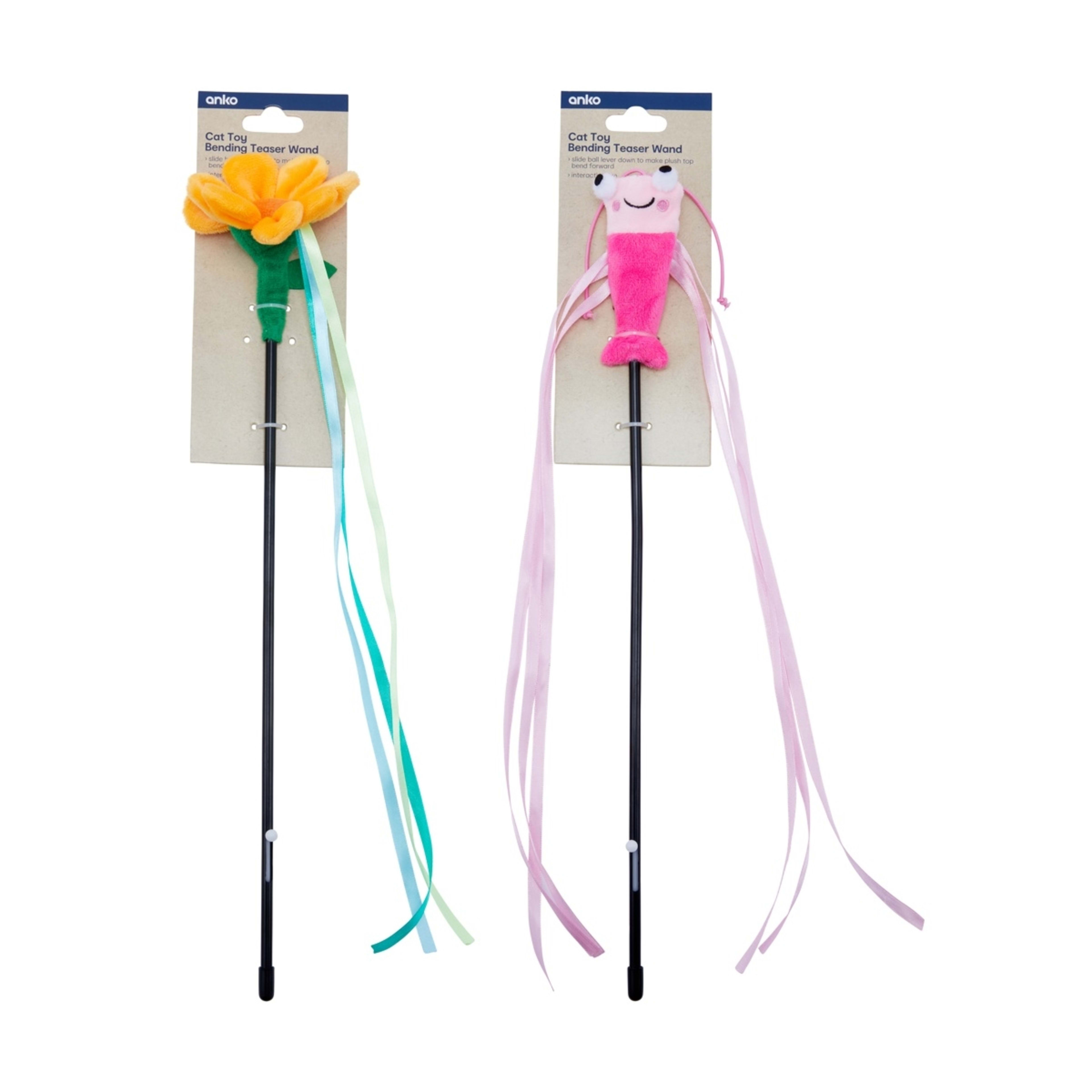 Cat Toy Bending Teaser Wand - Assorted - Kmart