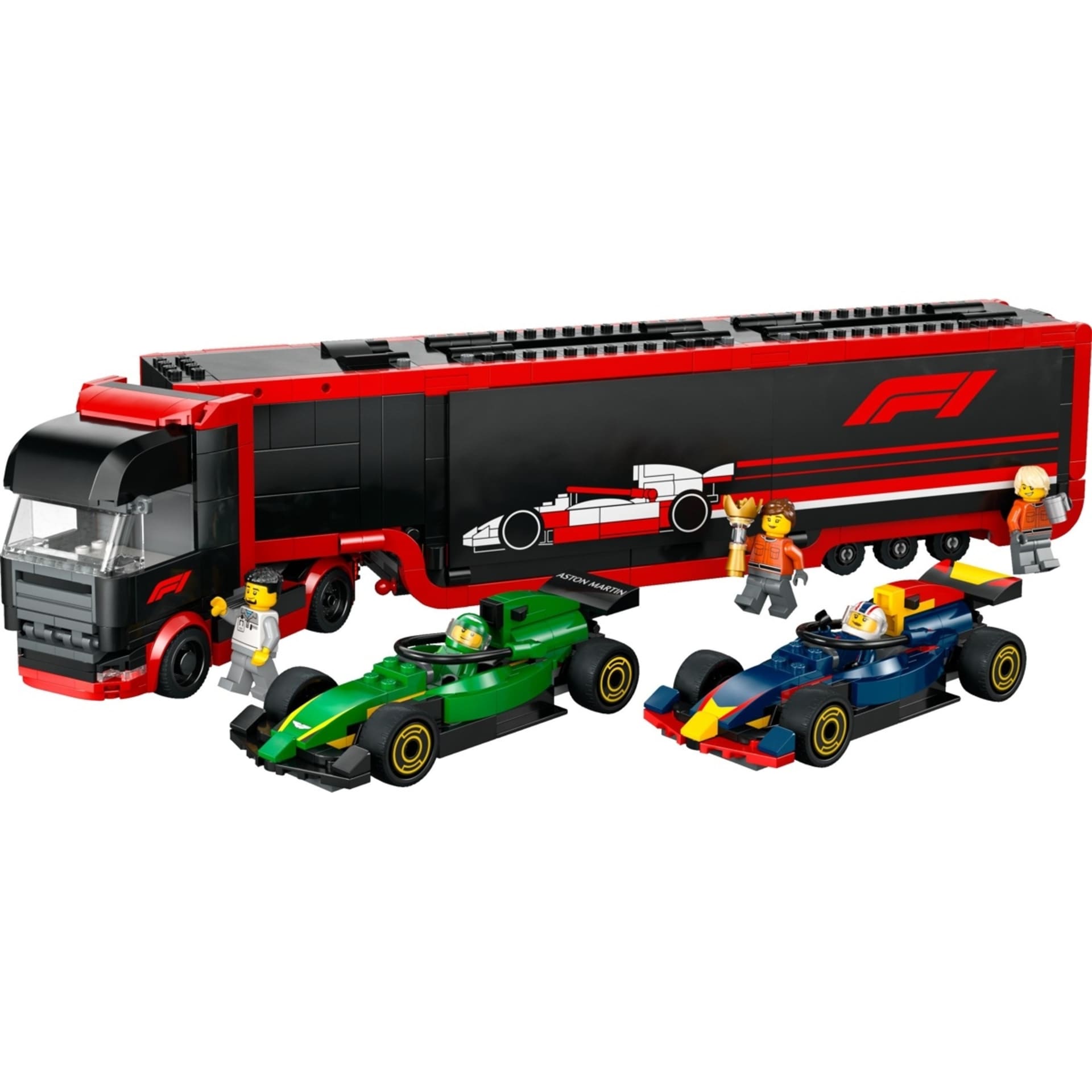 LEGO City F1 Truck with RB20 & AMR24 F1 Cars 60445 - Kmart