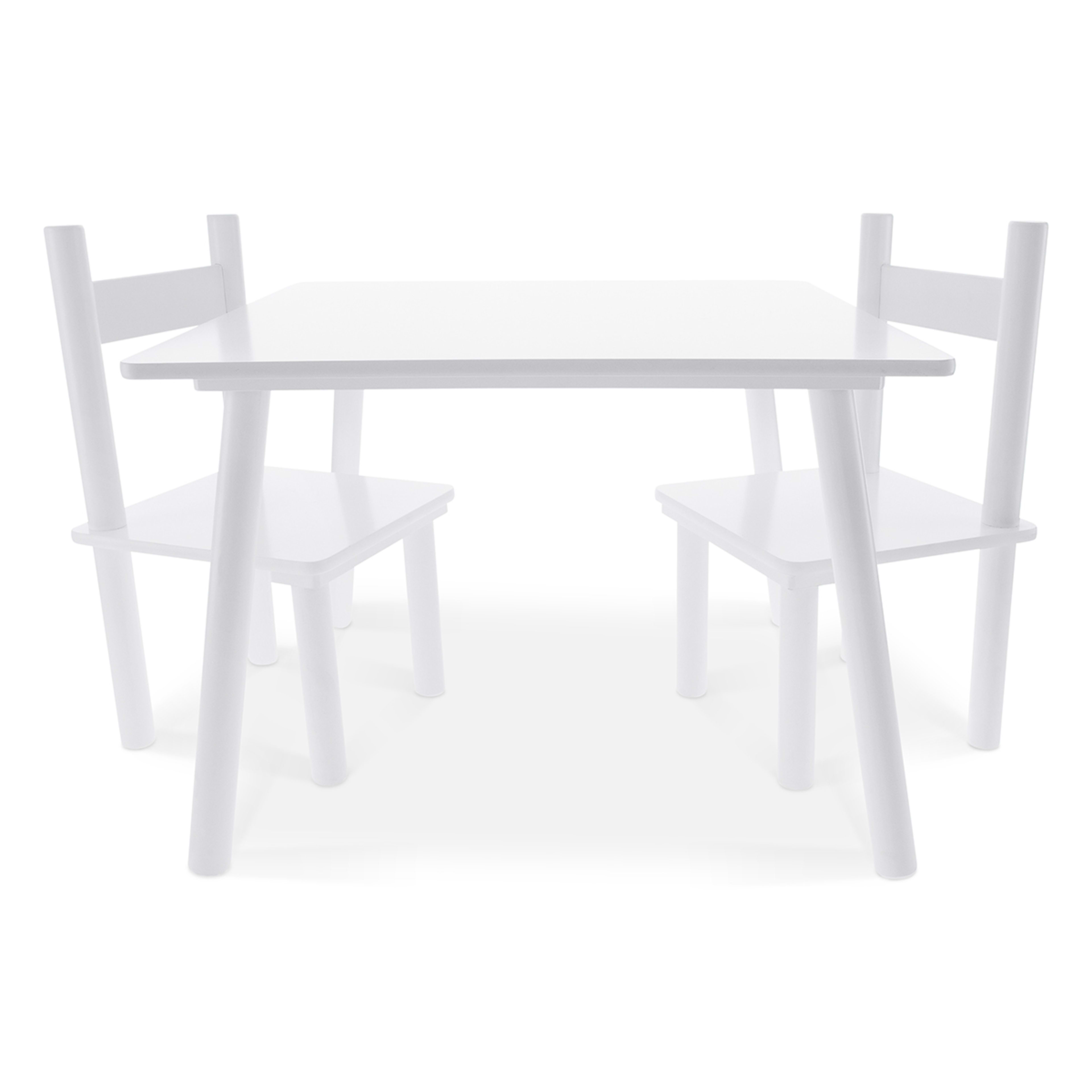 3 Piece Table and Chair Set - White - Kmart