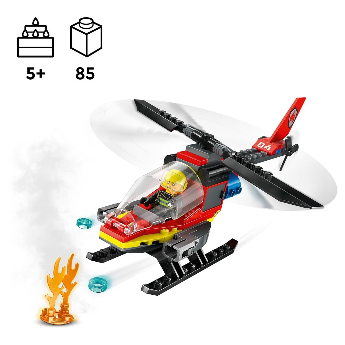 LEGO City Fire Rescue Helicopter 60411 - Kmart