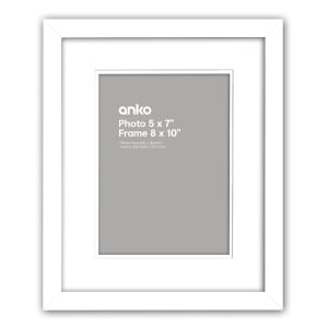 Nice Photo Frame - 5in. x 7in. (13cm x 18cm), White - Kmart