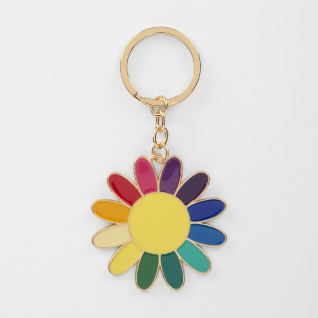 Daisy Rainbow Keyring - Gold Tone - Kmart