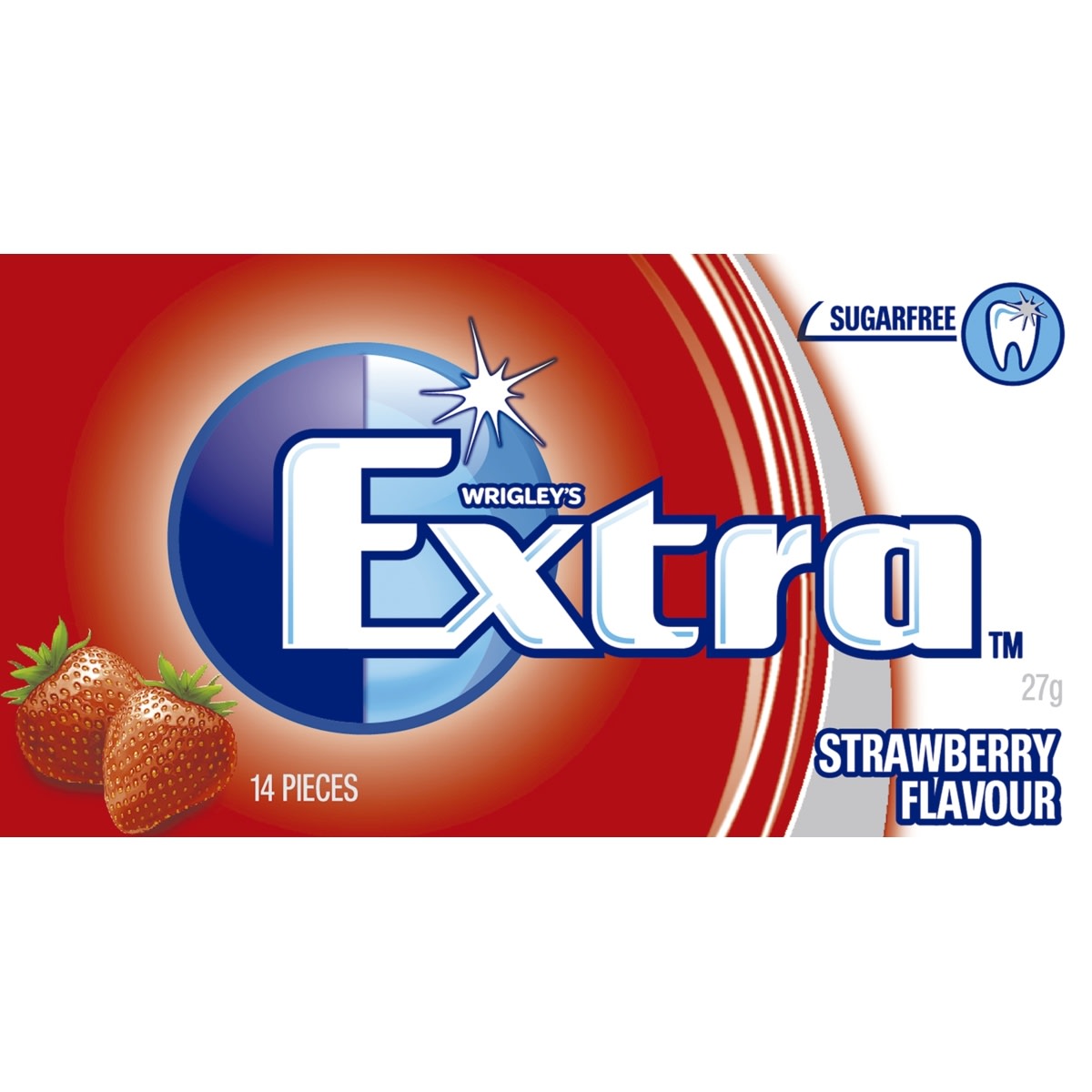 14 Piece Wrigley's Extra Strawberry Chewing Gum 27g - Kmart
