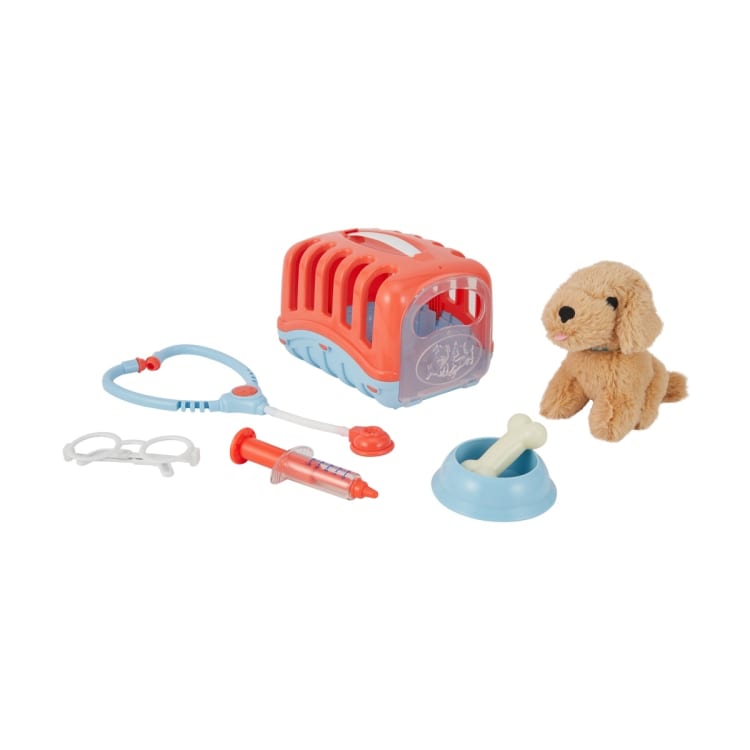 7 Piece Pet Care Carrier Playset - Kmart