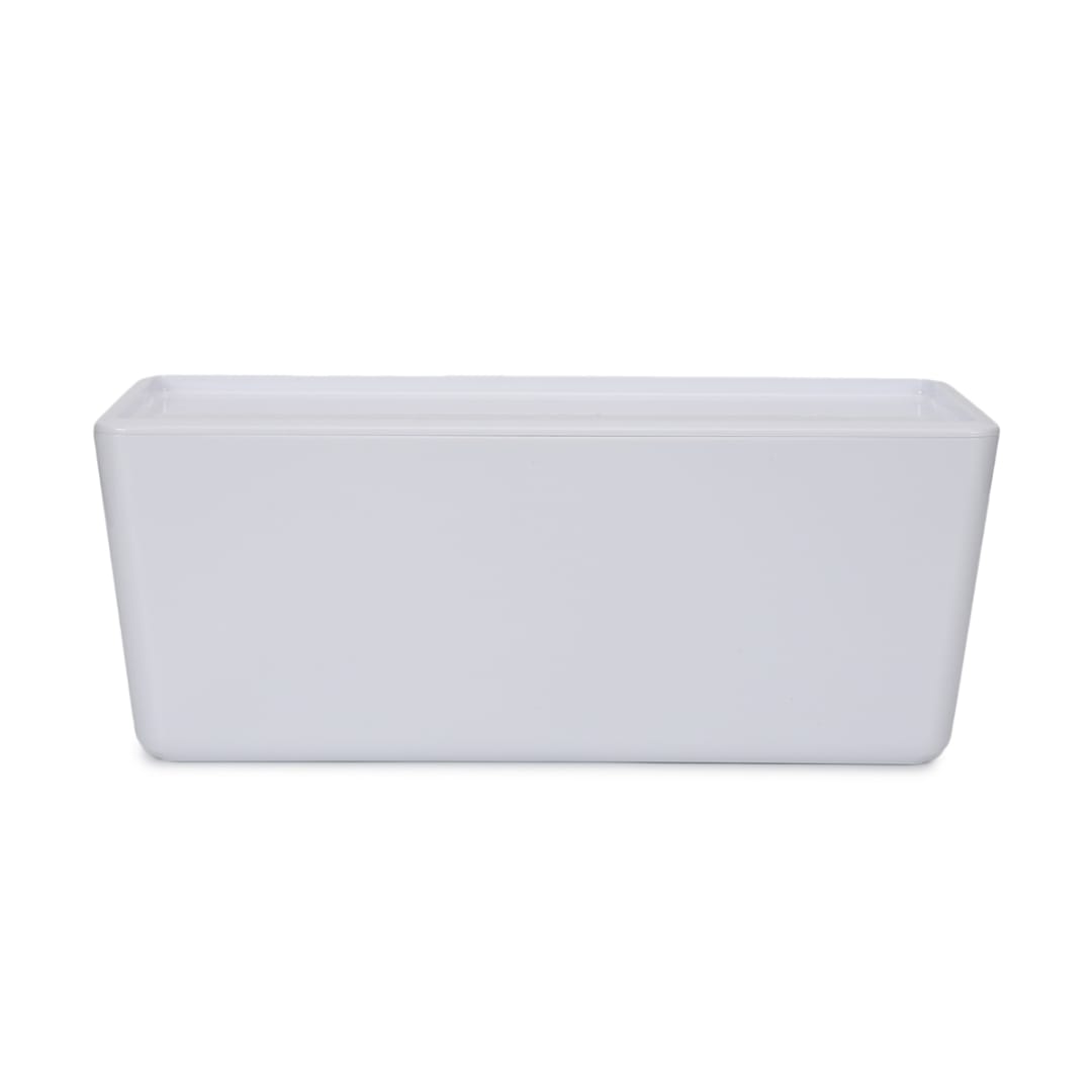 5L Smooth and Shiny Plastic Tub - White - Kmart