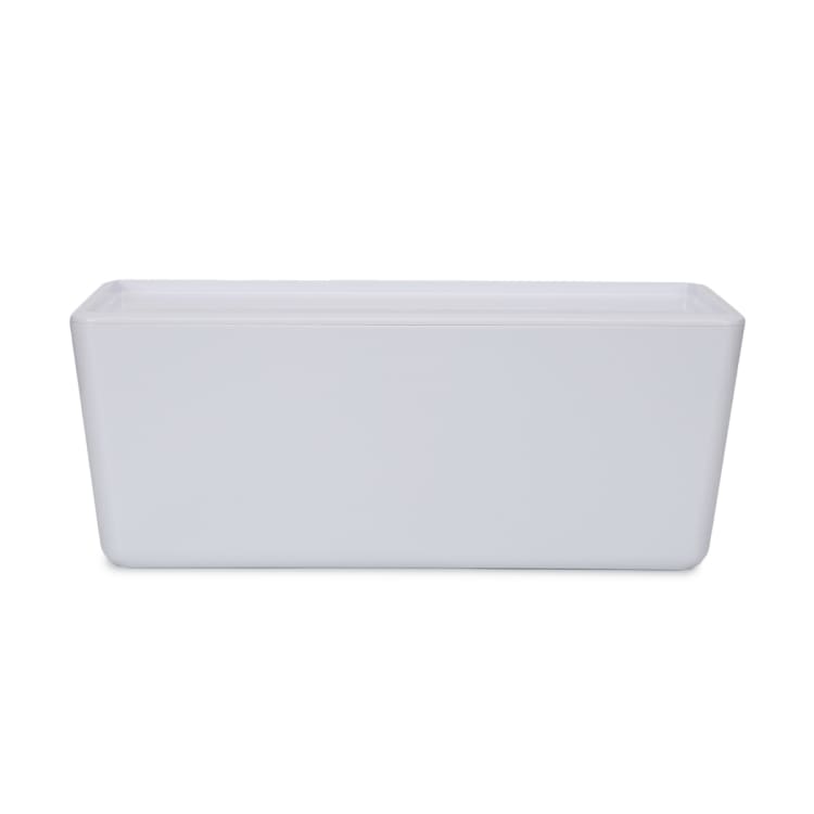 5L Smooth and Shiny Plastic Tub - White - Kmart