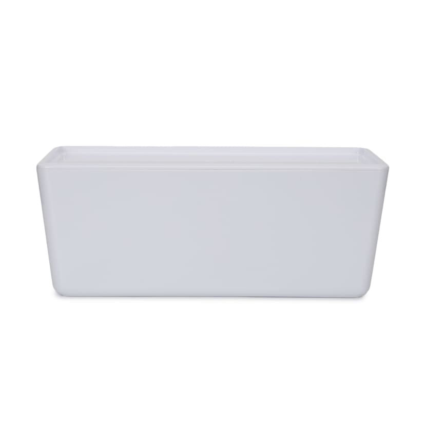 5L Smooth and Shiny Plastic Tub - White - Kmart