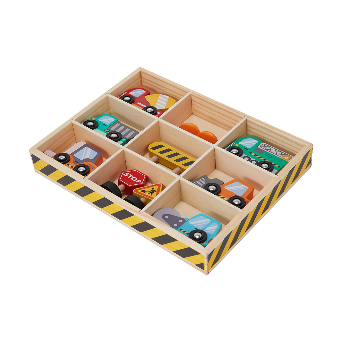 Wooden Construction Vehicle Set - Kmart