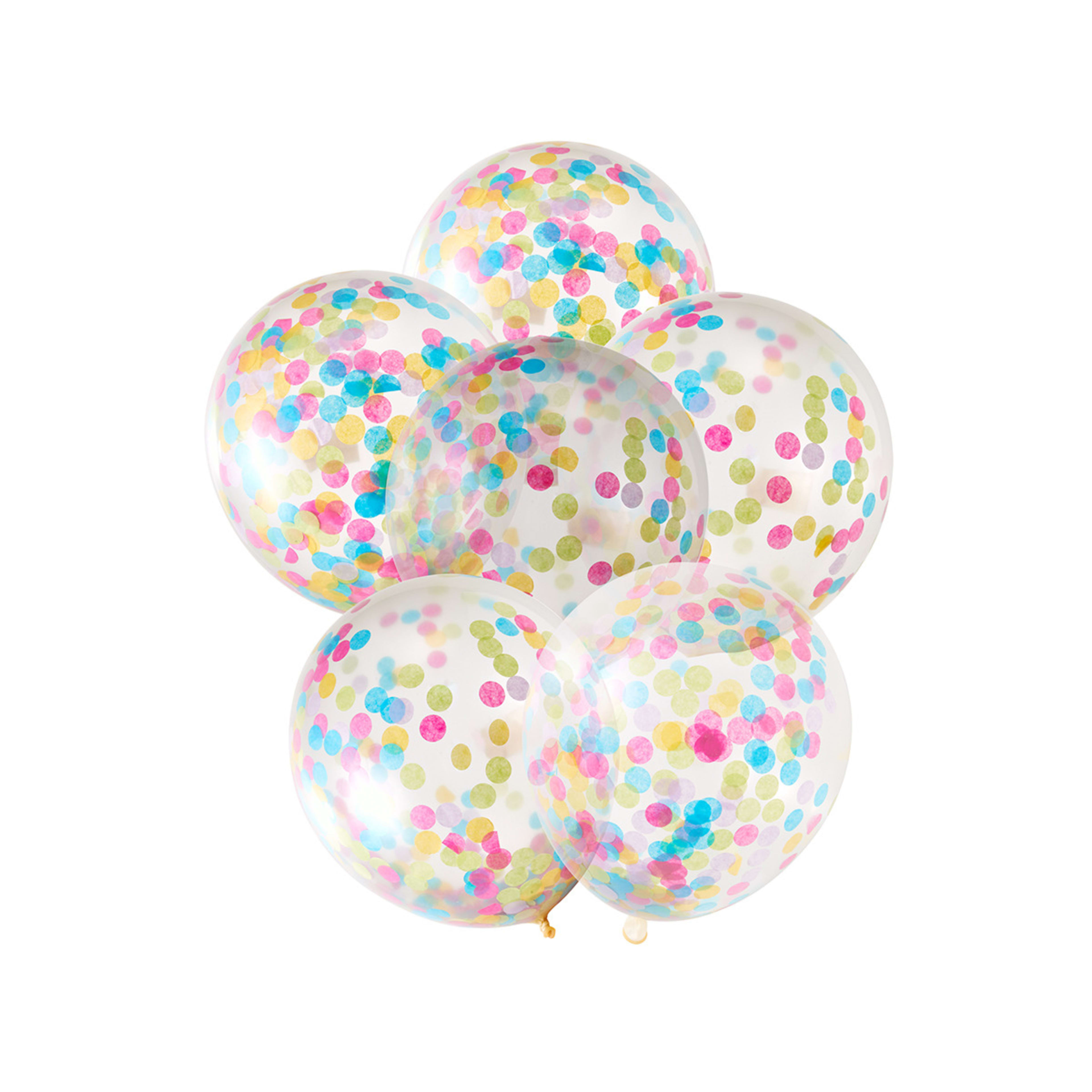 6 Pack Confetti Balloons - Kmart