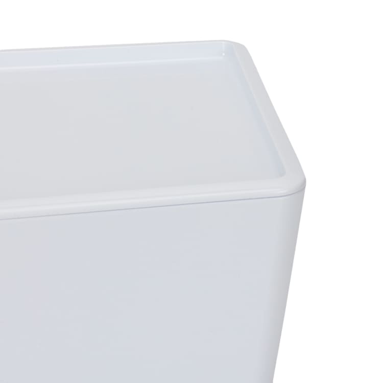 4L Smooth and Shiny Plastic Tub - White - Kmart