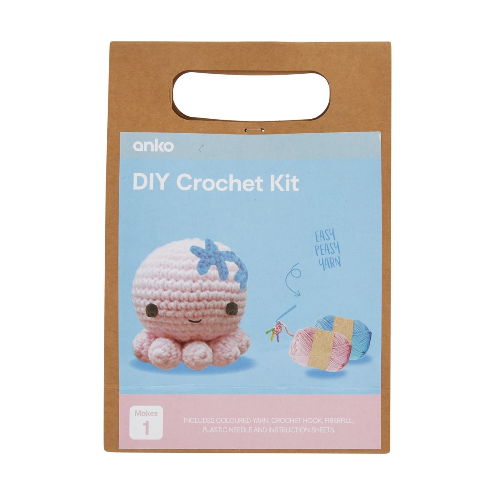 DIY Mini Crochet Kit - Octopus - Kmart