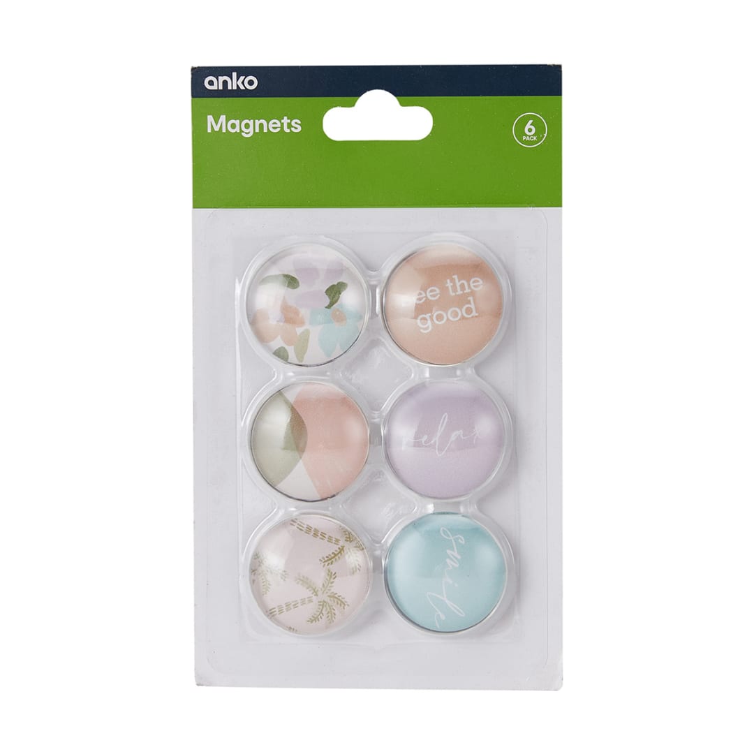 6 Pack Magnets - Timeless - Kmart