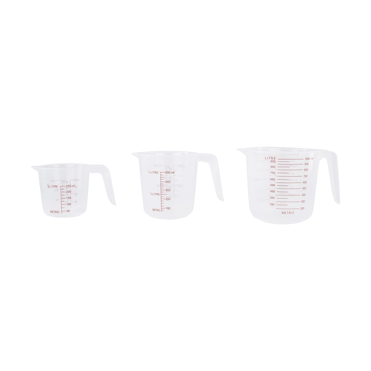 Set of 3 Measuring Jugs - Kmart