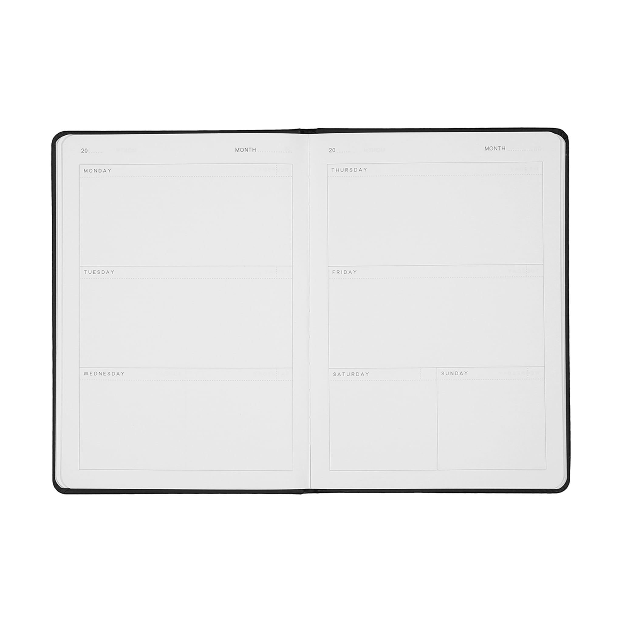 Undated Planner - Black - Kmart