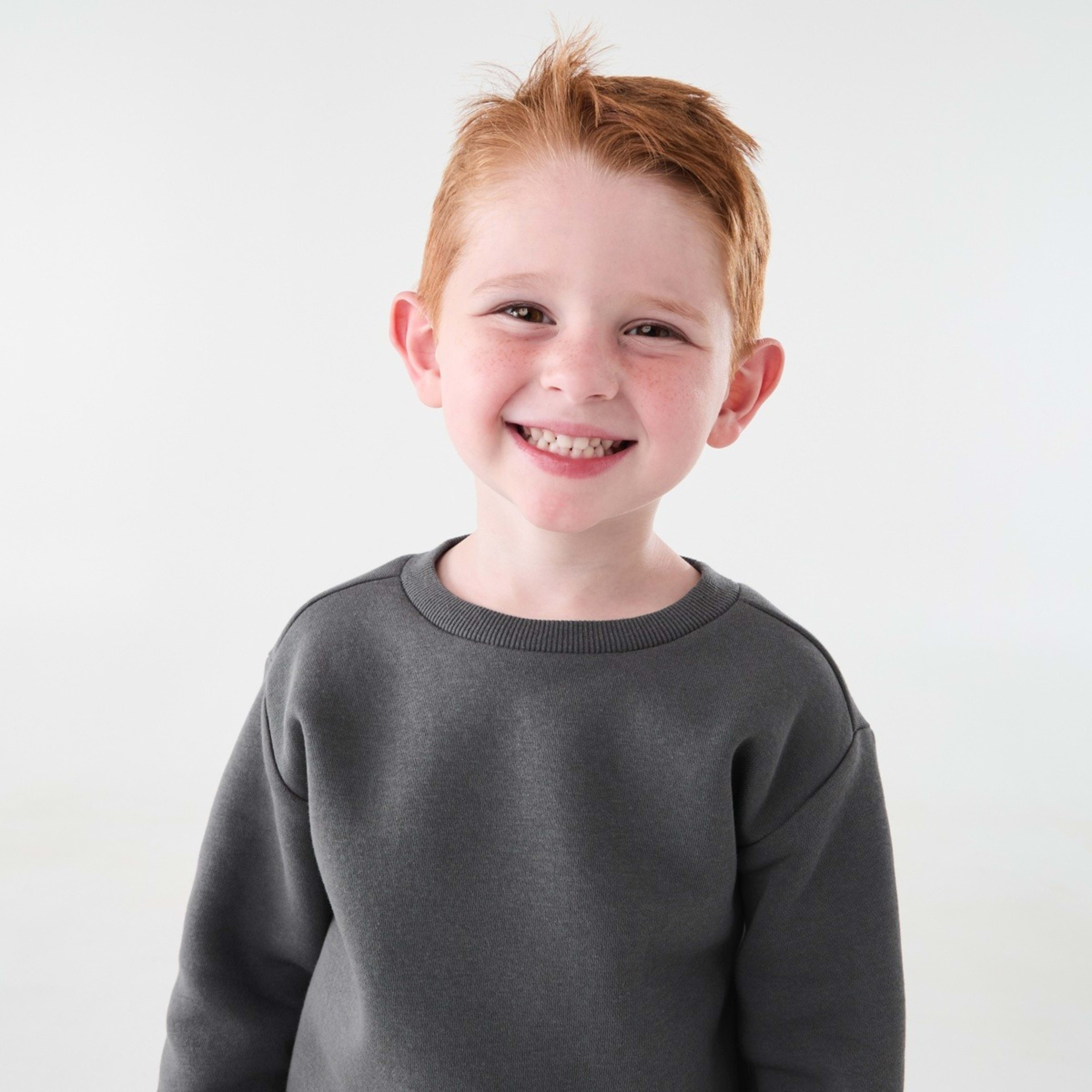 Plain Crew Neck Sweatshirt - Kmart