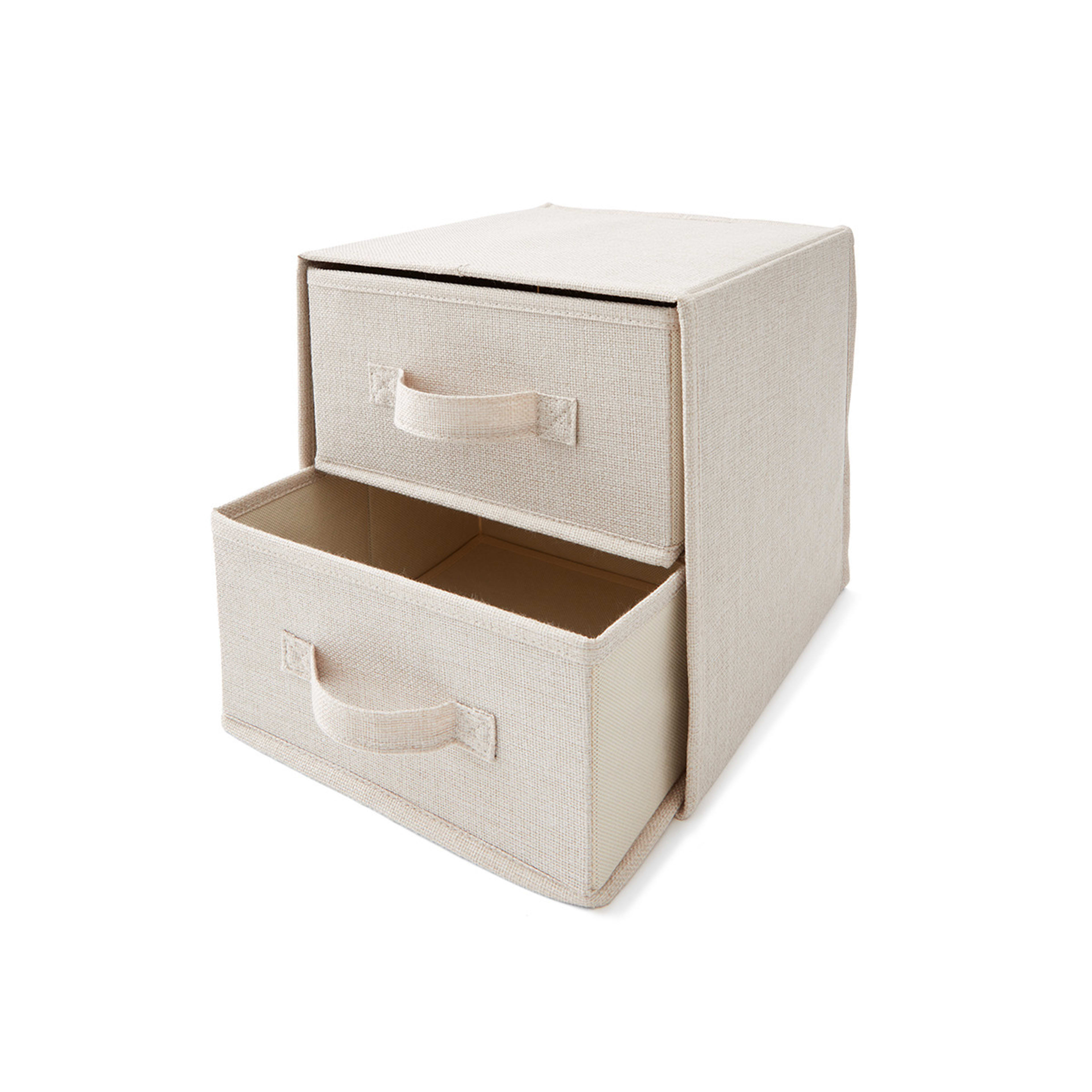Linen Look Drawer Set - Beige - Kmart