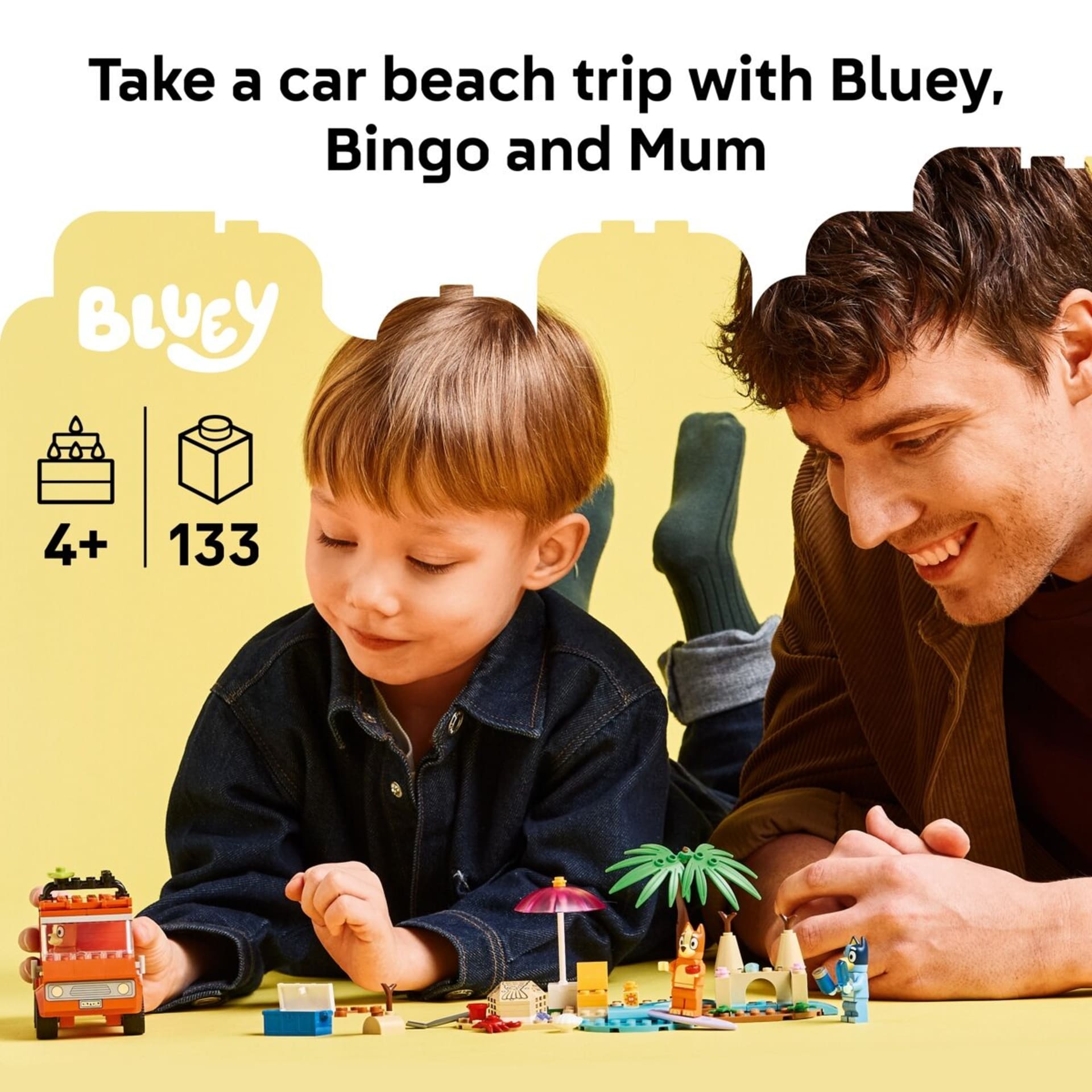 LEGO Bluey: Bluey’s Beach & Family Car Trip 11202 - Kmart NZ