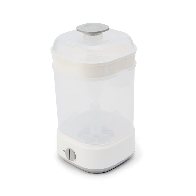 Electric Steam Bottle Steriliser - White and Grey - Kmart