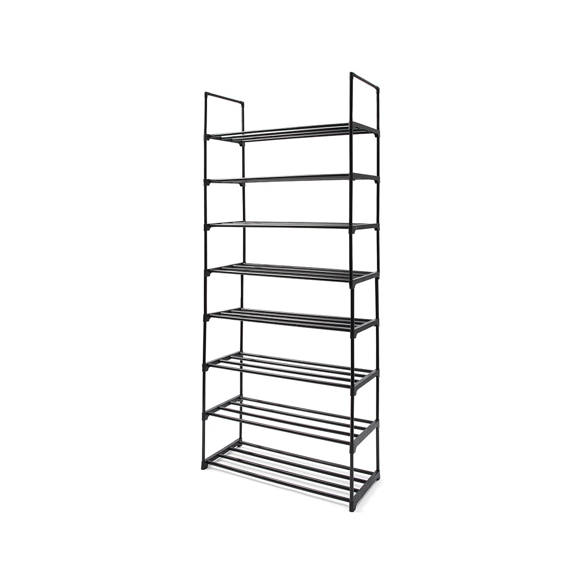 4 Tier Stackable Black Shoe Rack - Kmart NZ