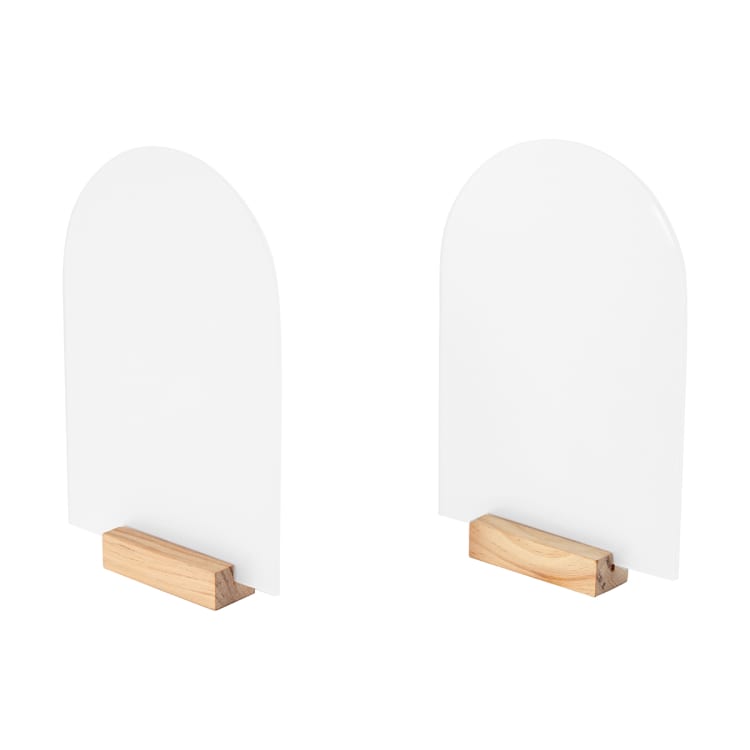2 Pack A5 Acrylic Signs with Wooden Bases - Kmart