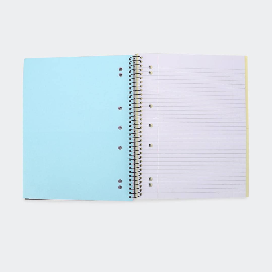 250 Page A4 5 Subject Notebook - Black - Kmart