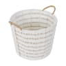 Round Paper Rope Round Basket - White - Kmart