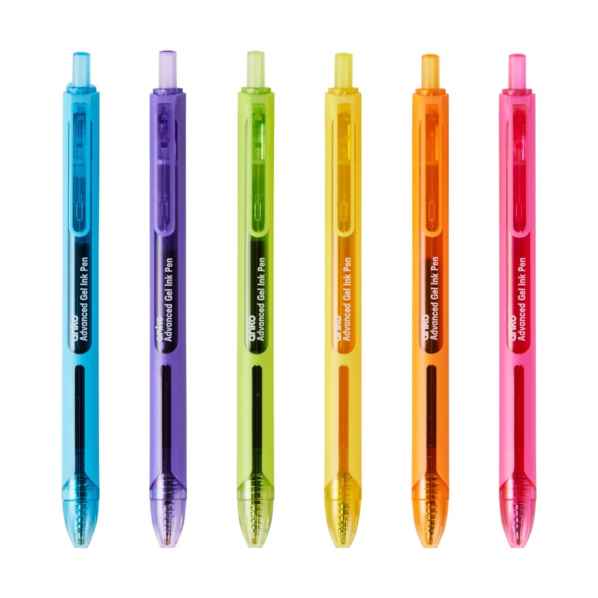 6 Pack Advanced Gel Ink Pens - Kmart NZ