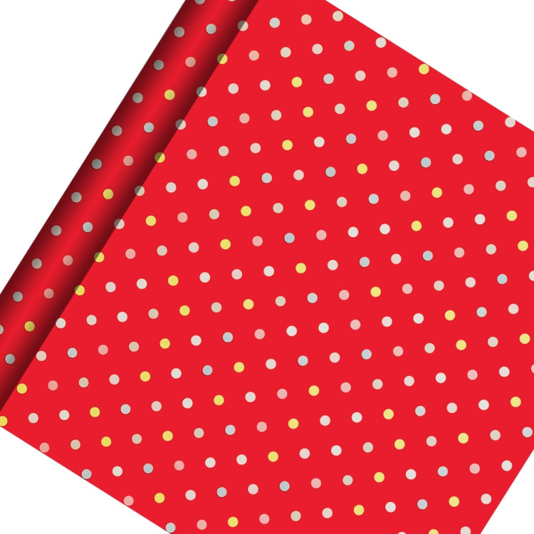 Hallmark Wrapping Paper Roll - Jolly & Bright Spots - Kmart NZ