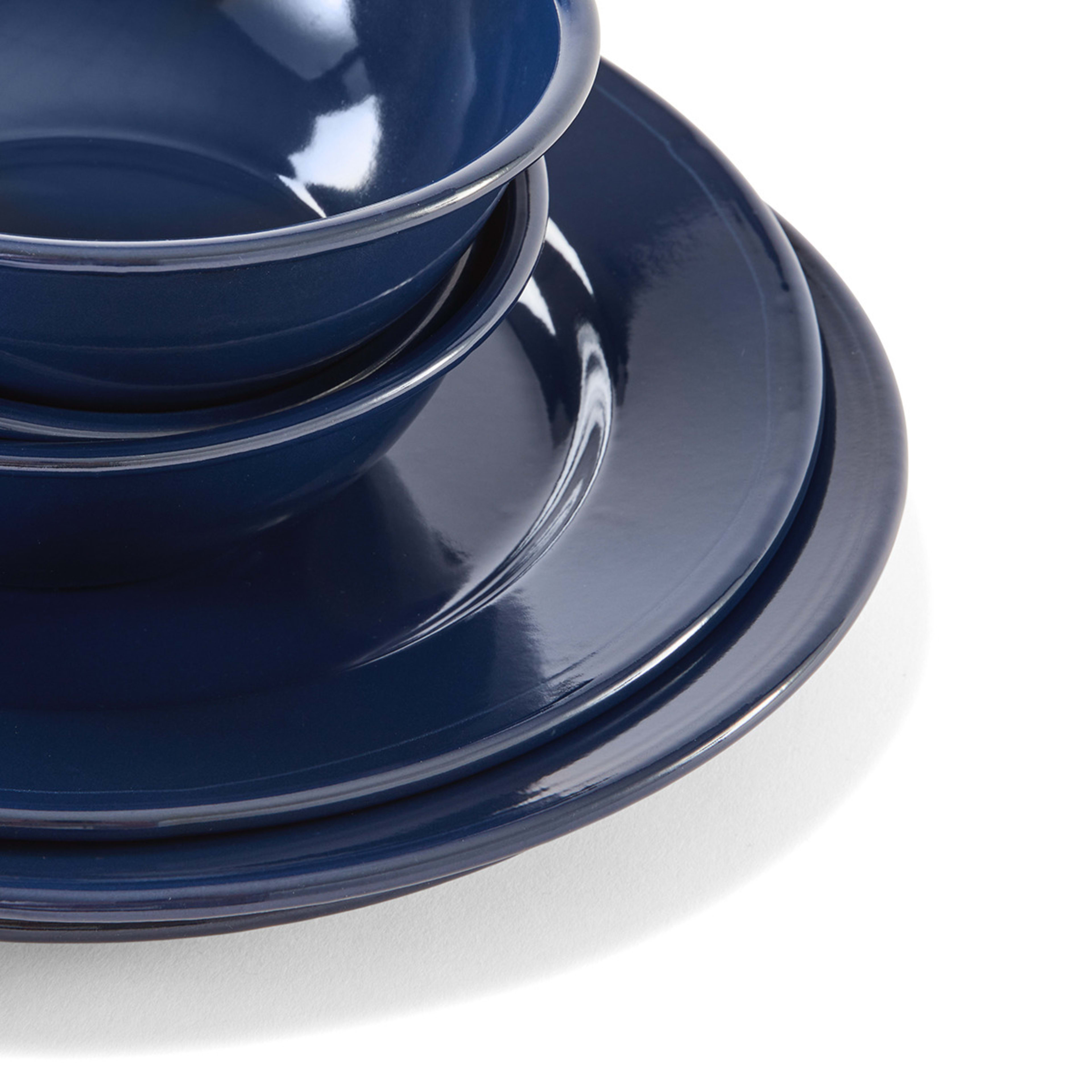 12 Piece Enamel Dinner Set - Kmart