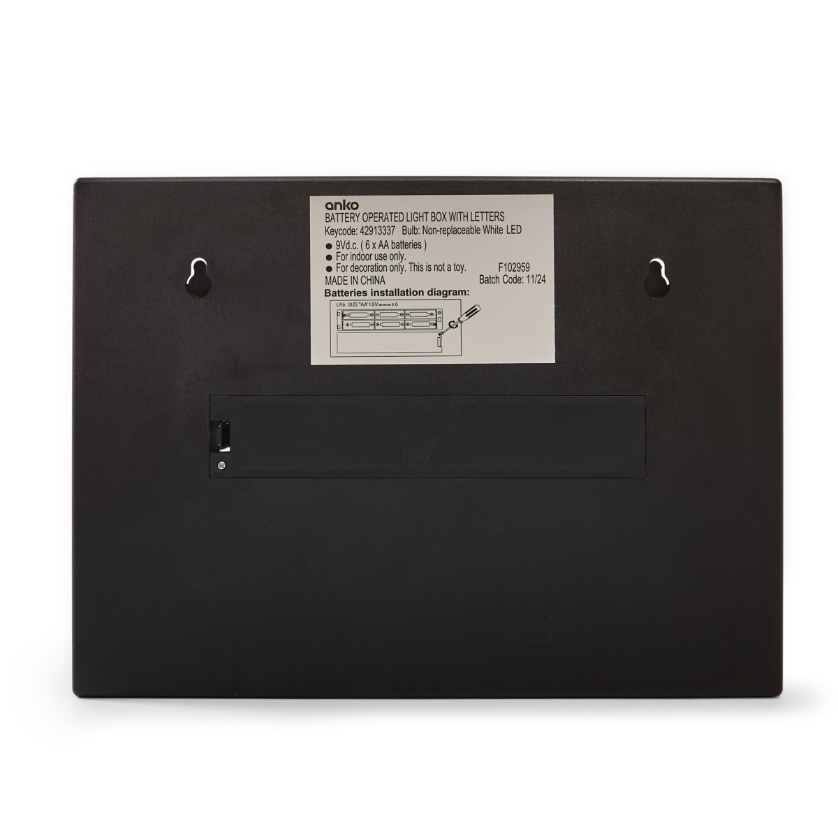 Light Box with Letters - Kmart