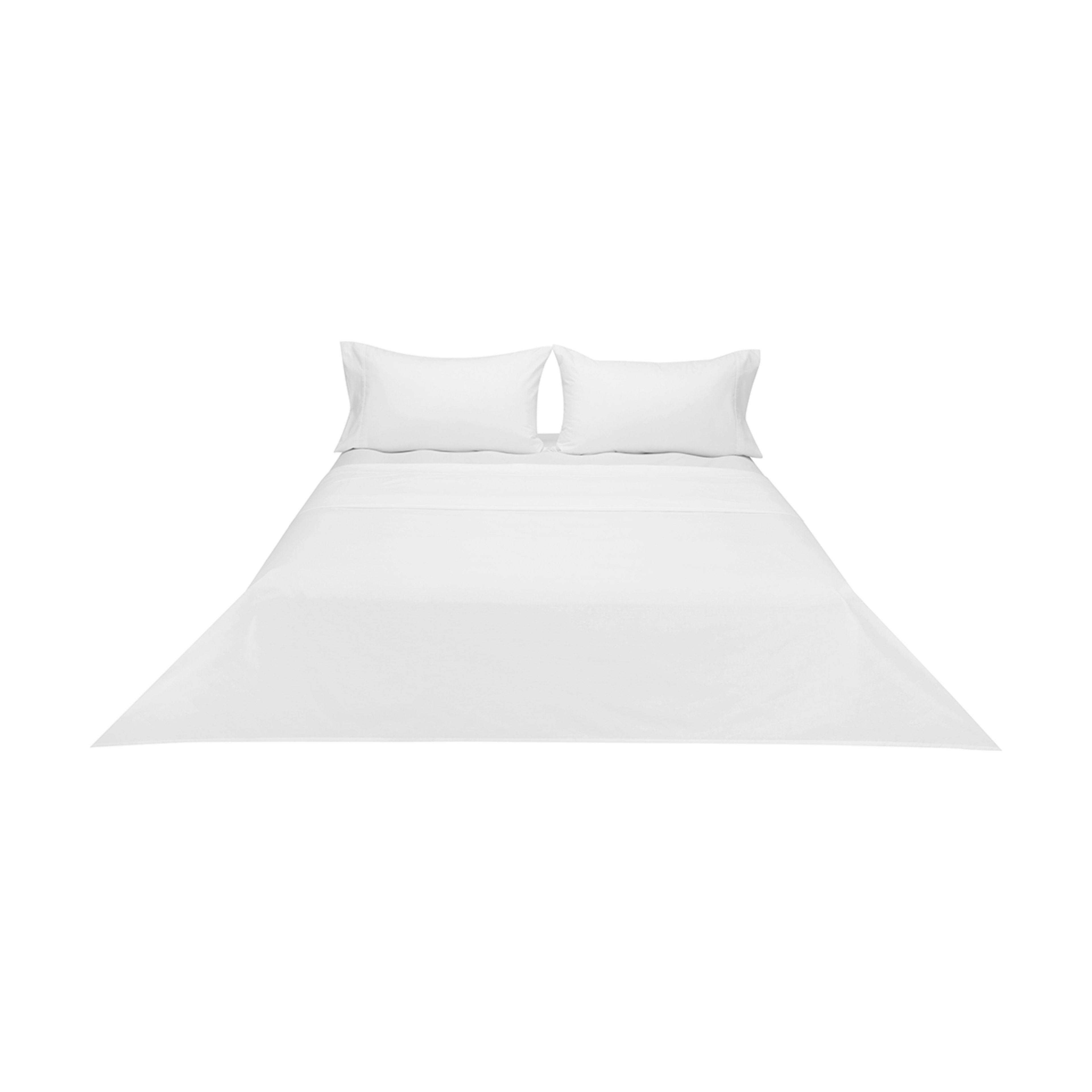 180 Thread Count Sheet Set - Queen Bed, White - Kmart
