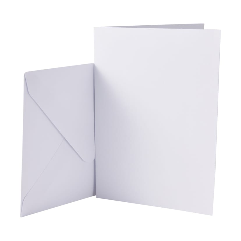 50 Pack Cards and Envelopes - White - Kmart