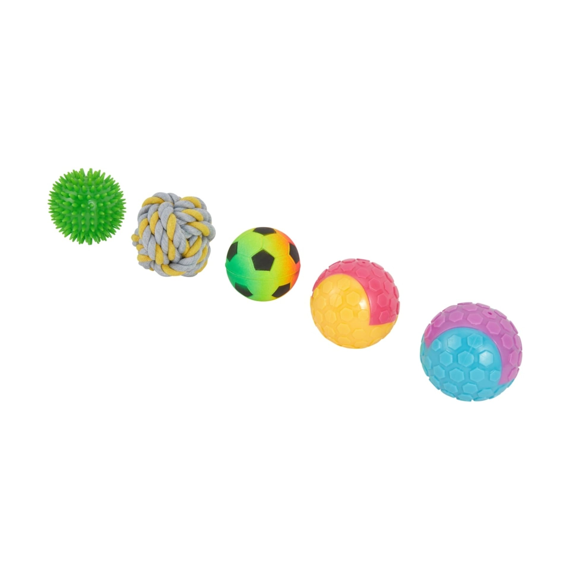 5 Pack Pet Toy Mixed Balls - Kmart