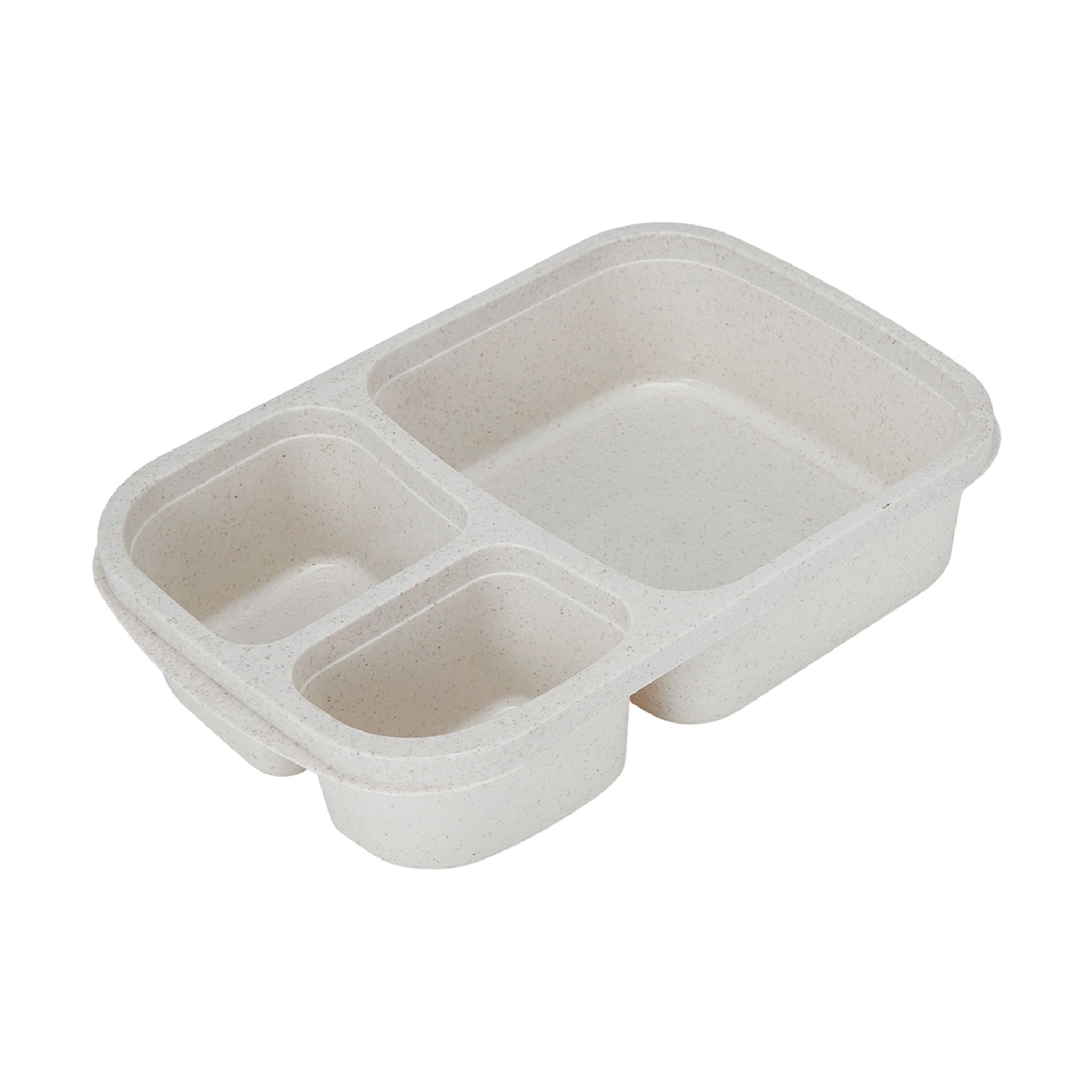 Oatmeal Wheat Straw 3 Section Container Lunch Box - Kmart