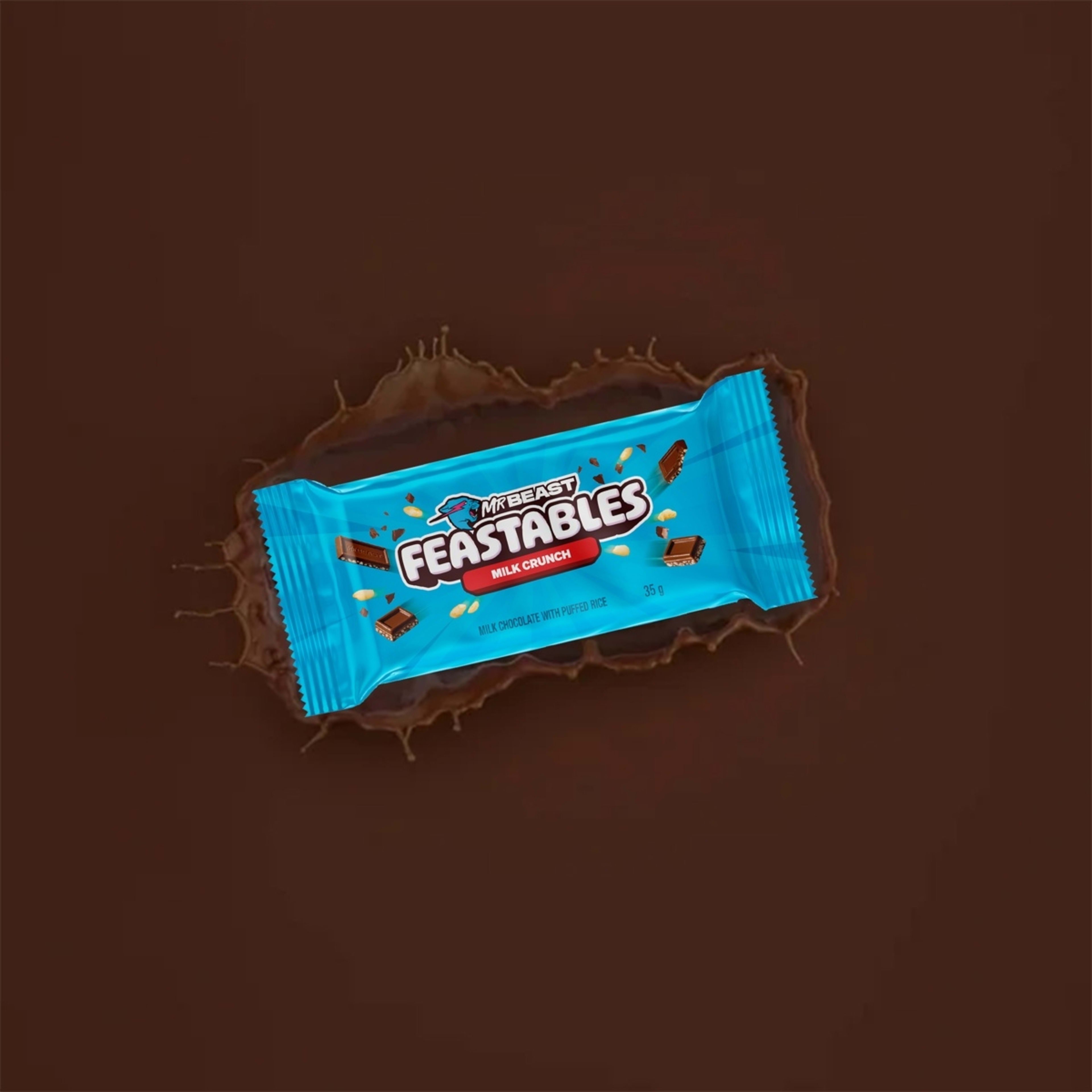 MrBeast Feastables Milk Crunch Milk Chocolate Bar 35g - Kmart