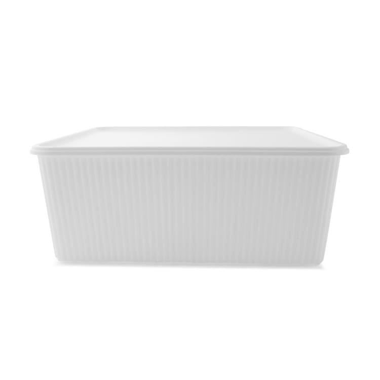 19L Ribbed Container - White - Kmart