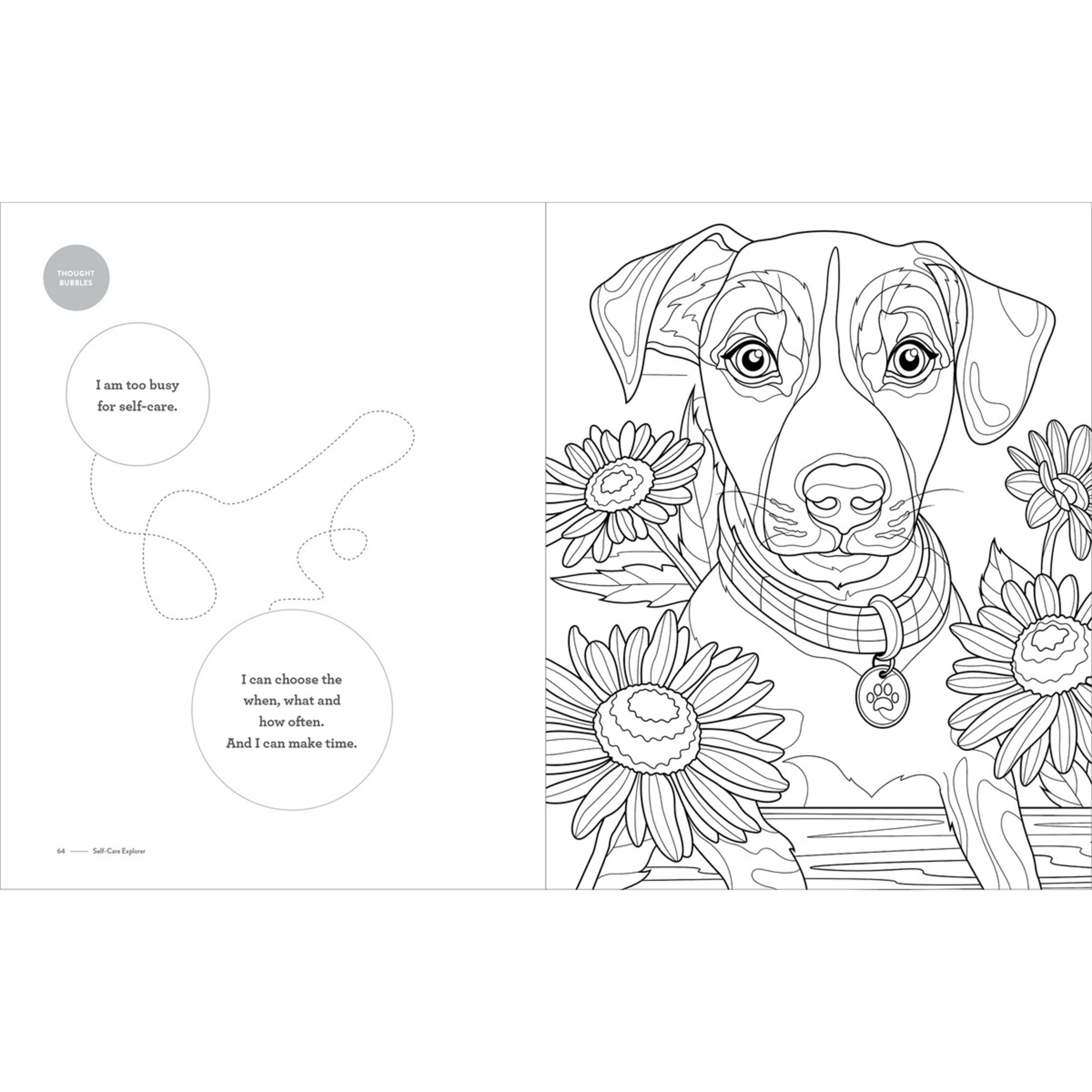 Self-Care Colouring and Activity Book - Kmart