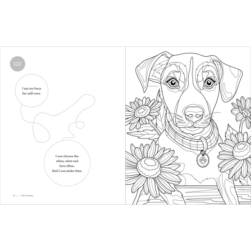 Self-Care Colouring and Activity Book - Kmart