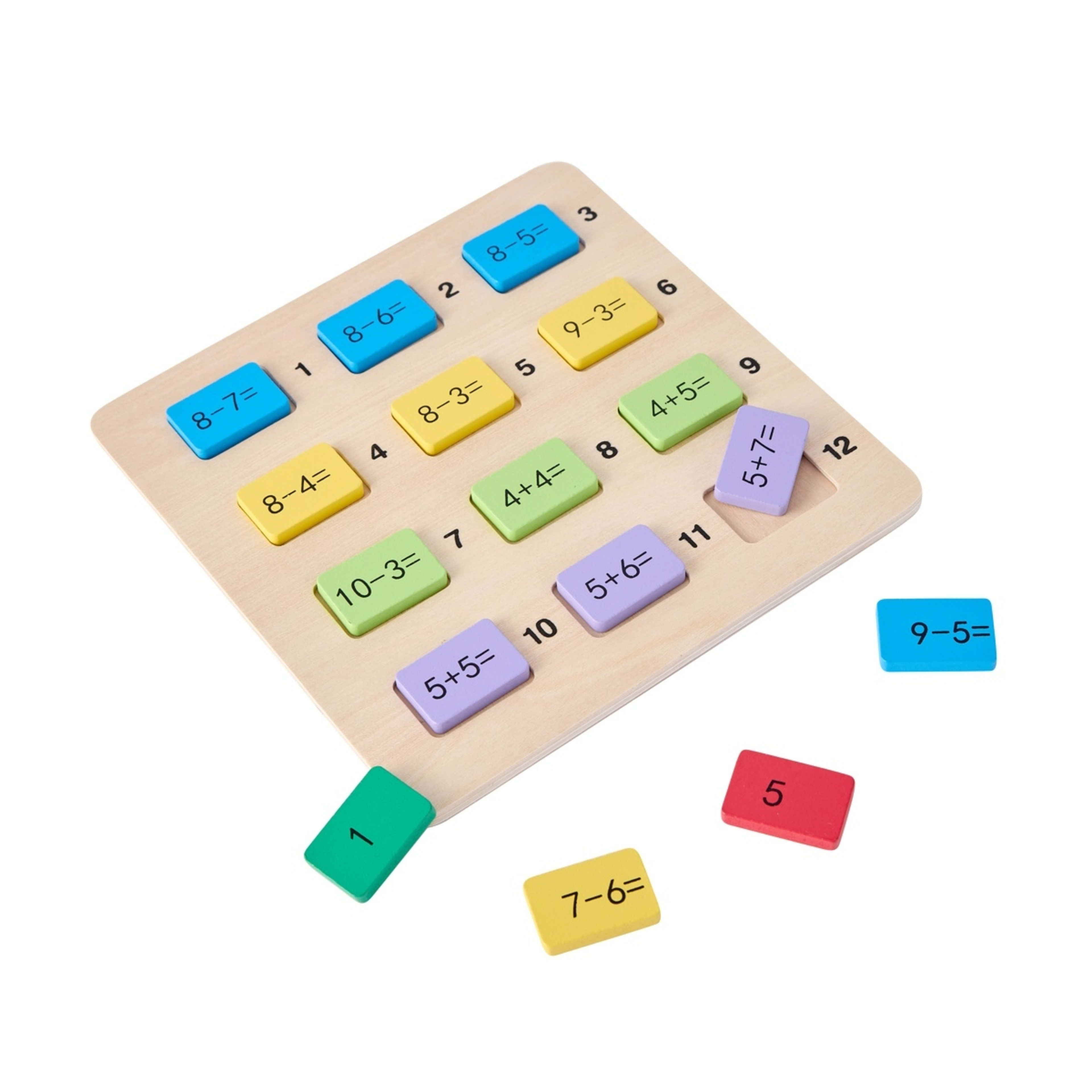 Wooden Maths Learning Game - Kmart