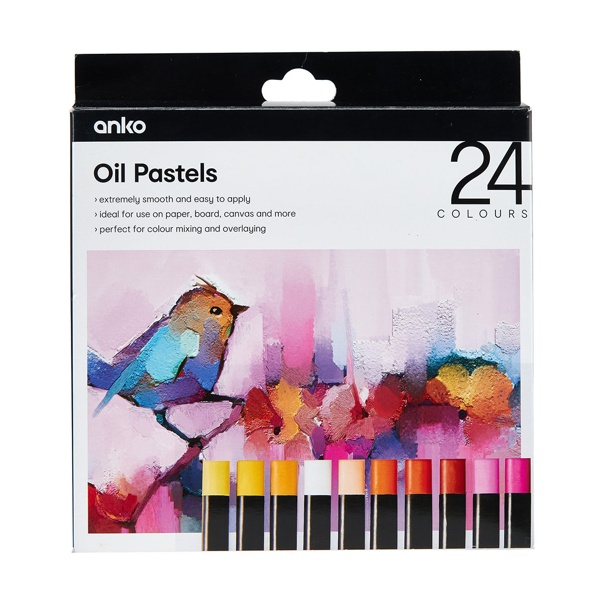 24 Pack Oil Pastel Colours - Kmart