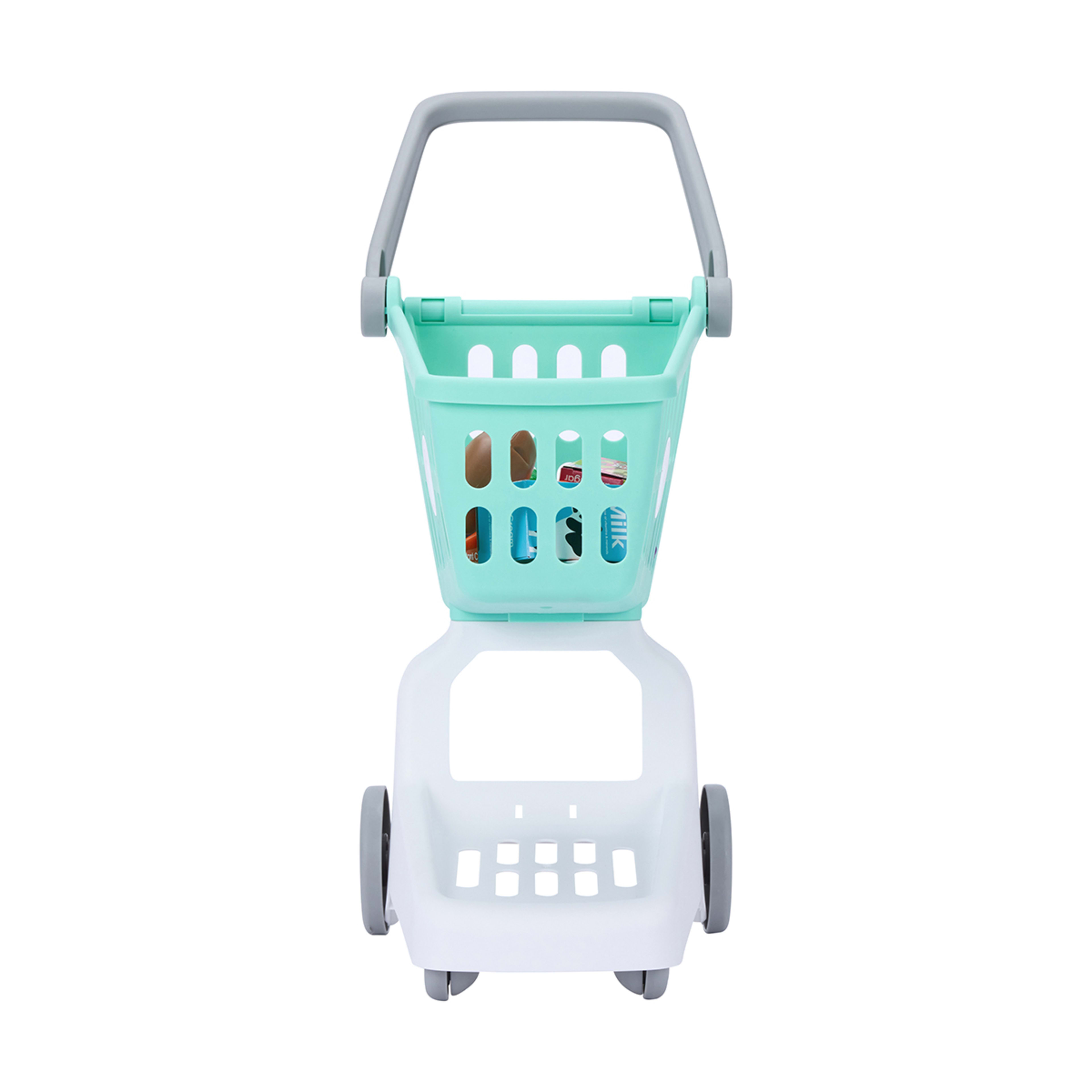 18 Piece Shopping Trolley and Food Playset - Kmart